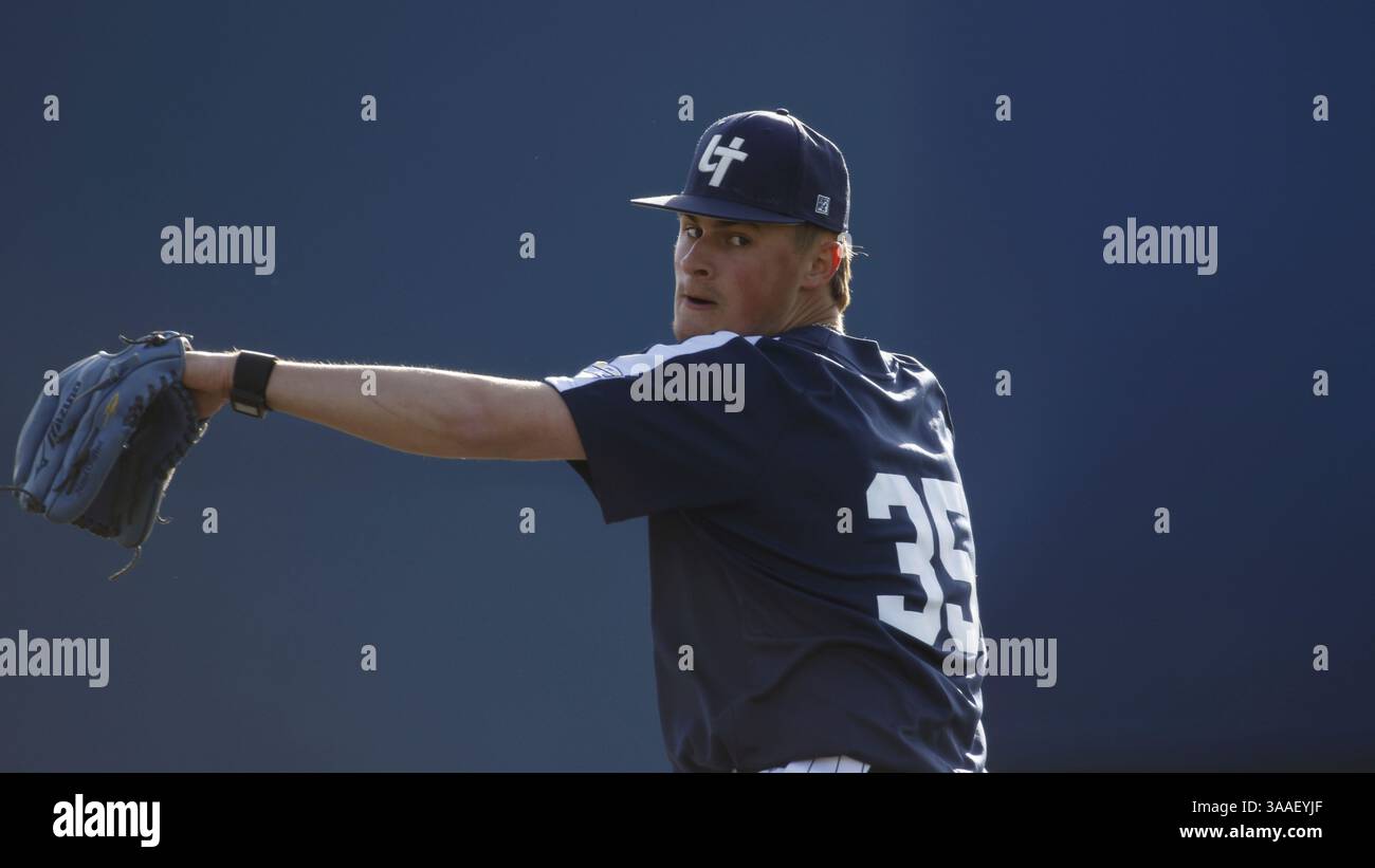 Toledo's Brady Sasse pitches during an NCAA baseball game on Tuesday ...