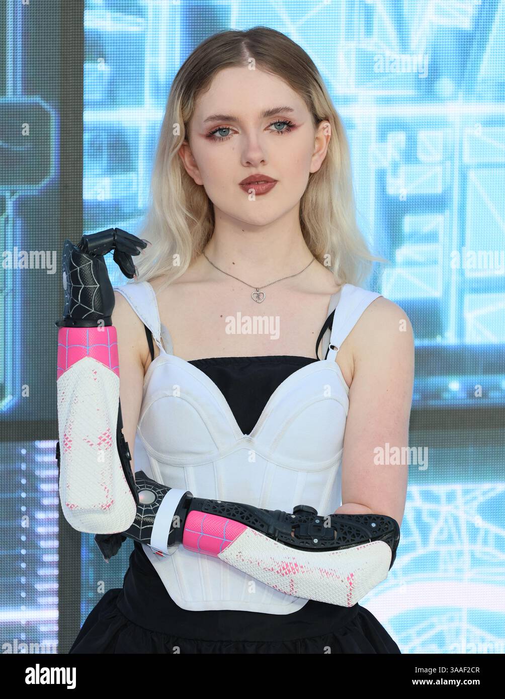 LONDON, UK. 31st Mar, 2025. Tilly Lockey attended The Amateur (2025 ...