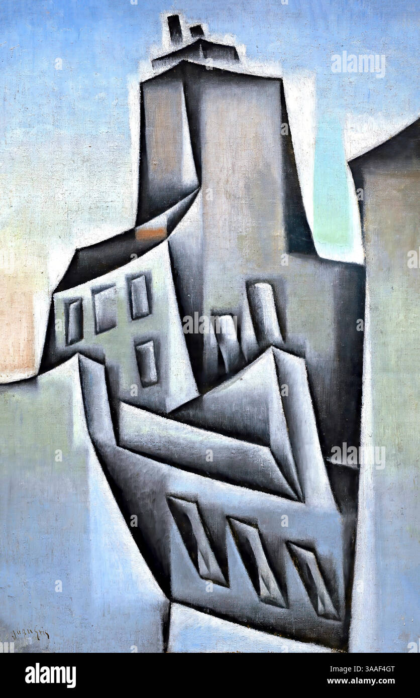 Houses in Paris (Maisons Paris) 1911 (painting) by Gris, Juan (1887 ...