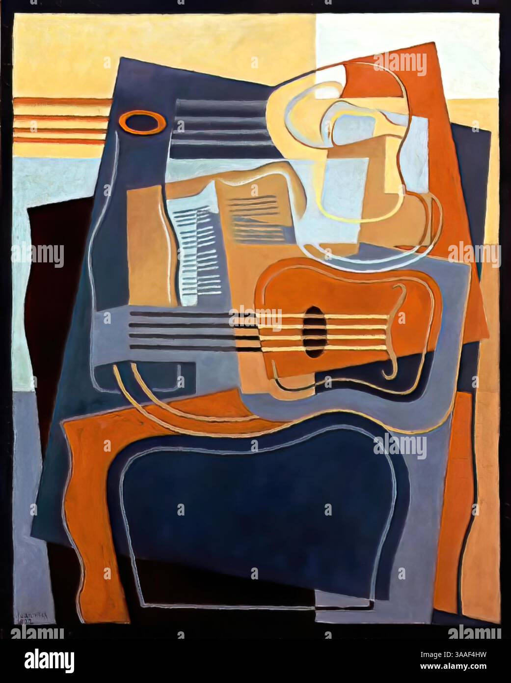 Painting spanish cubist artist Stock Vector Images - Alamy