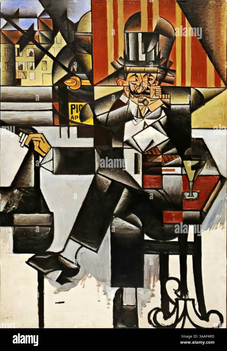 Portrait painting man in Stock Vector Images - Alamy