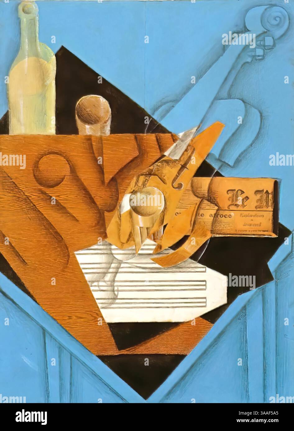 The musicians table, 1914 (painting) by Gris, Juan (1887-1927) Spanish ...