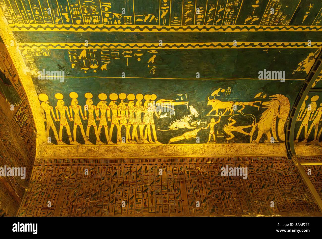 Ceiling in tomb of seti i hi-res stock photography and images - Alamy