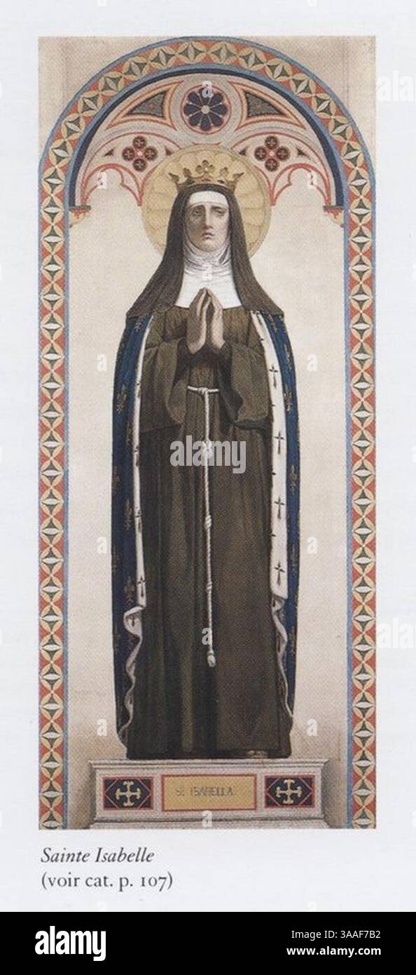 Ingres - Sainte Isabelle de France, INV 27229, Recto Stock Photo - Alamy