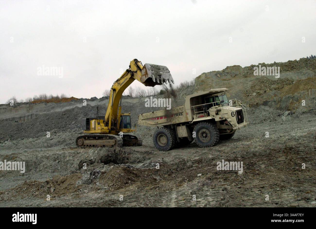 mining industry for resource extraction in an alpine mountain region ...