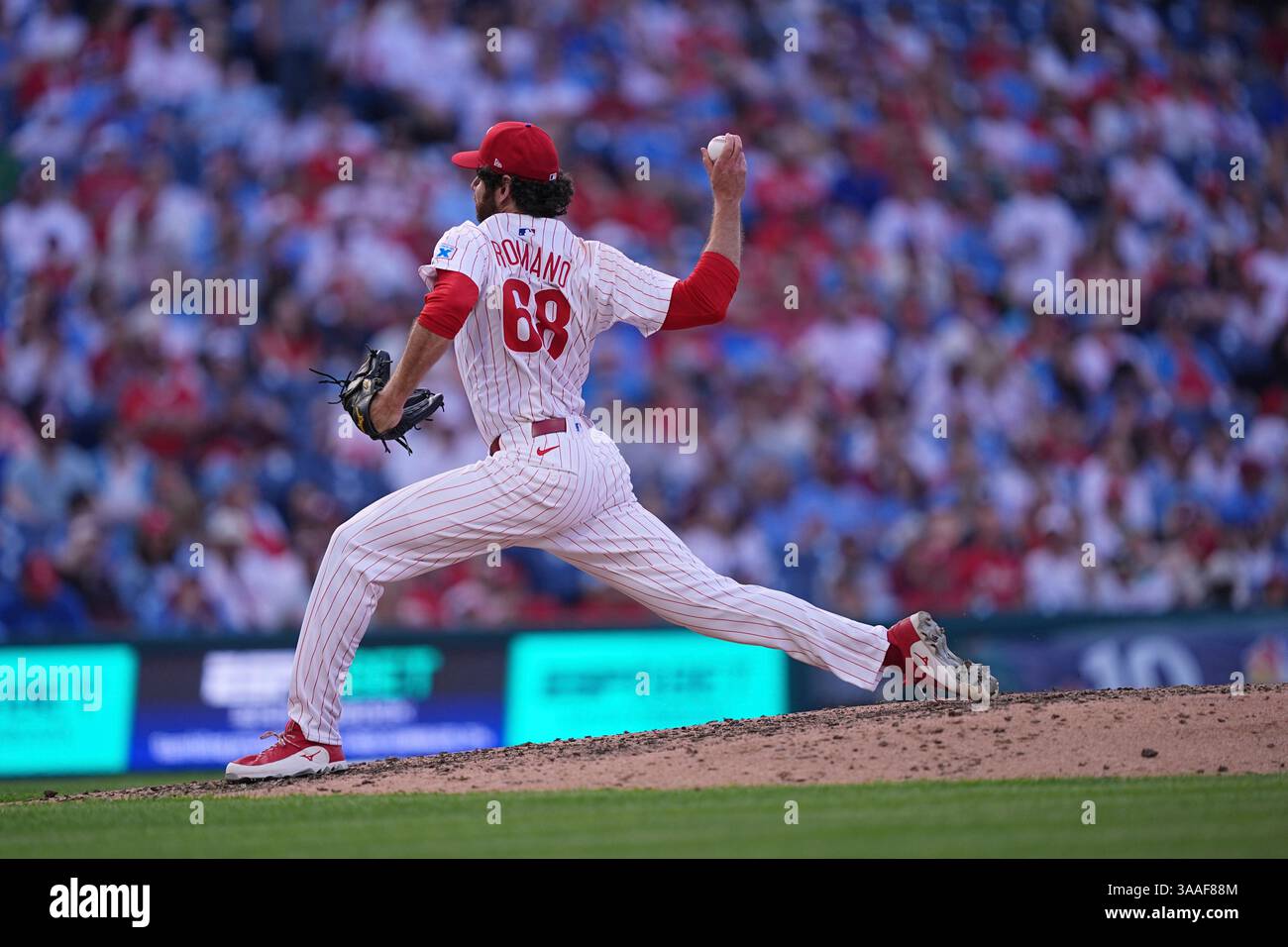 Philadelphia Phillies' Jordan Romano during the ninth inning of ...