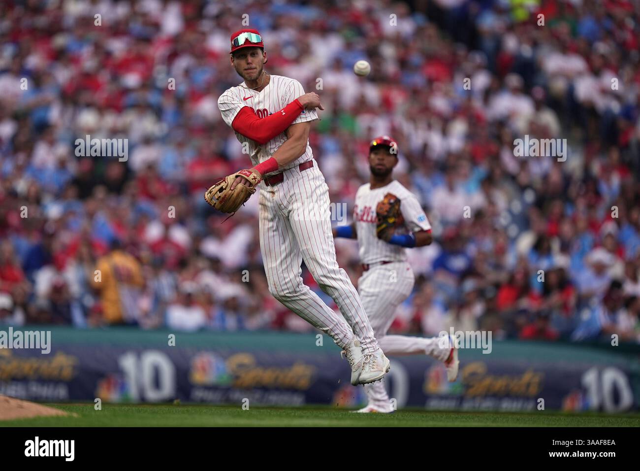 Philadelphia Phillies' Alec Bohm in action during a baseball game ...