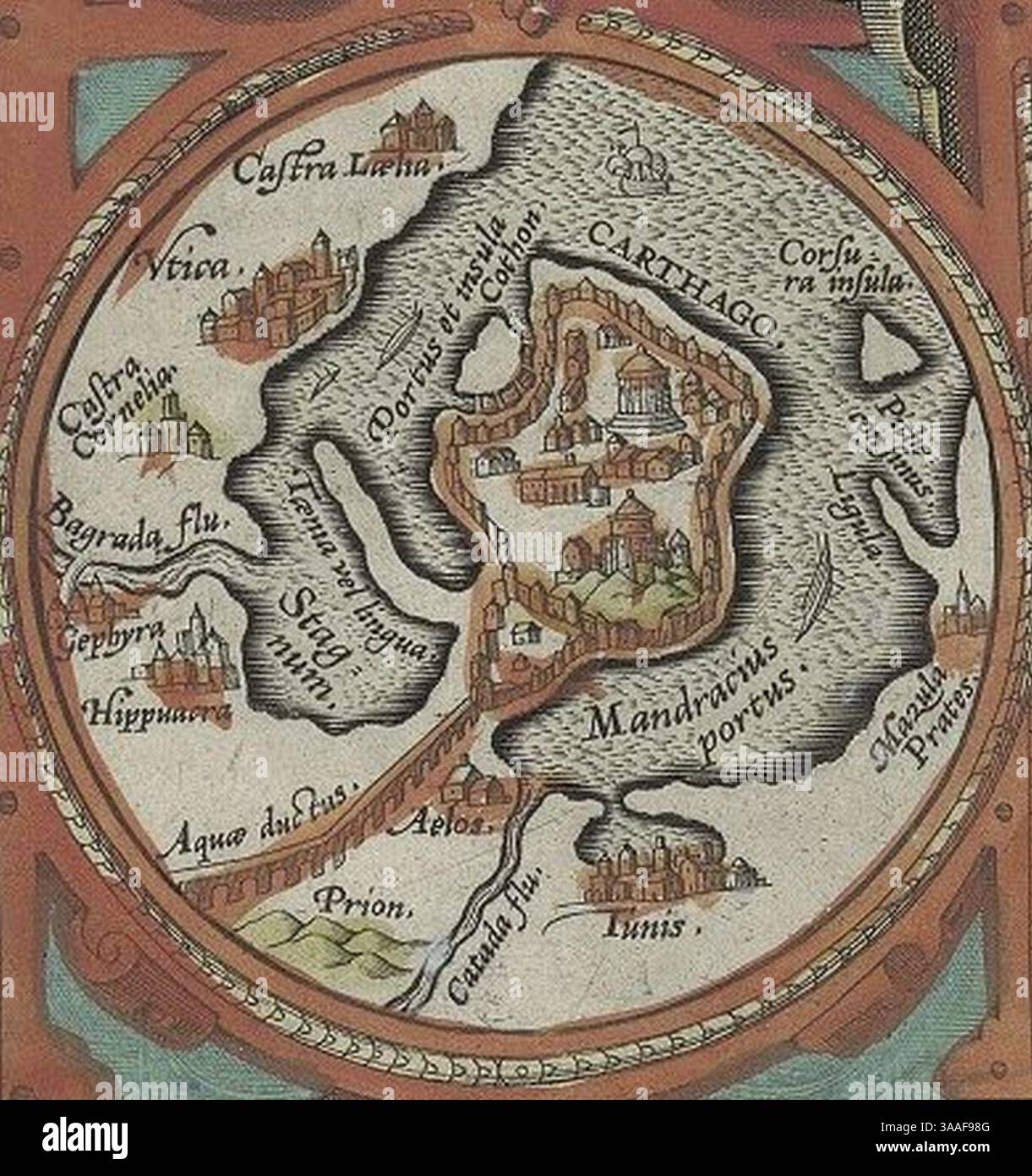 Carthage historic map hi-res stock photography and images - Alamy