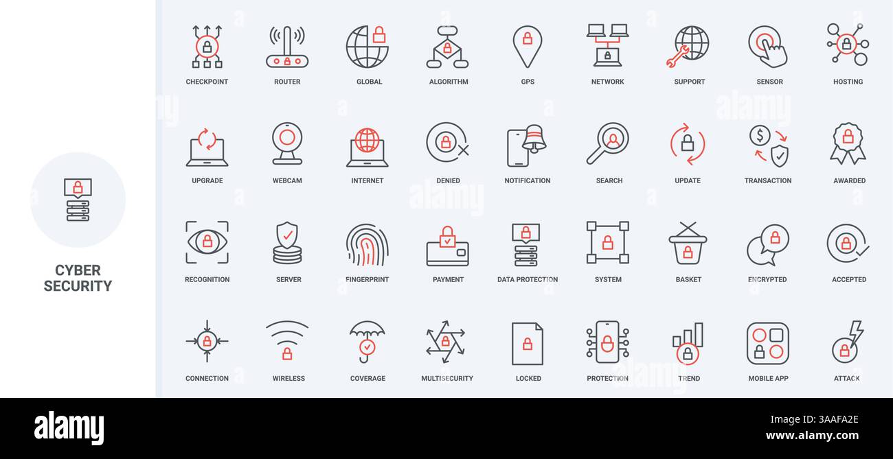Cybersecurity Network Protection Lock And Shield For Information