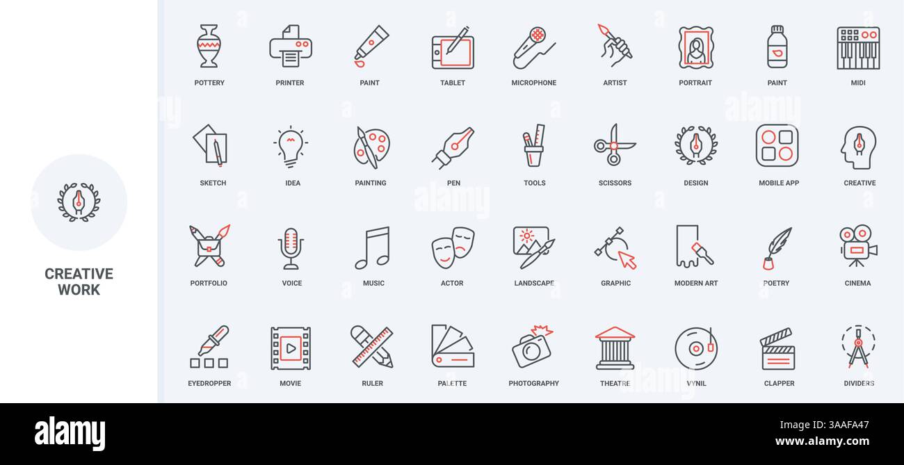 Creative art content creation, portfolio of creator and artist line ...