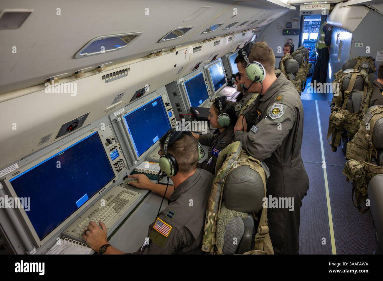 Interior of a RAAF E-7A Wedgetail in June 2024 Stock Photo - Alamy