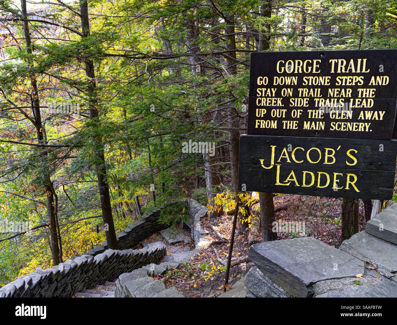 Jacob's Ladder, Watkins Glen State Park, Finger Lakes, New York State ...