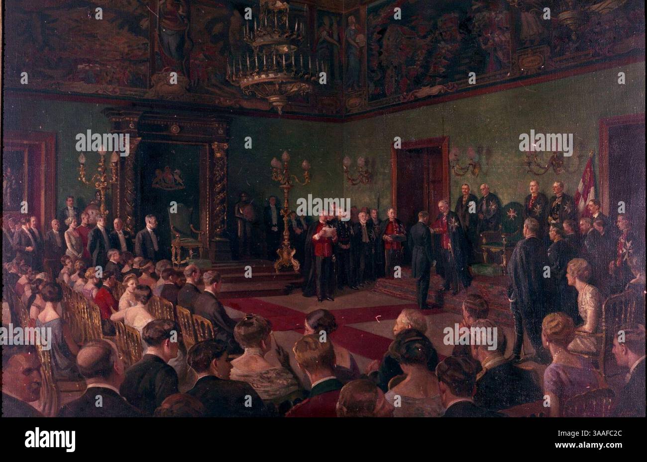 Investing the Governor of Malta with the Insignia of the Order of St ...