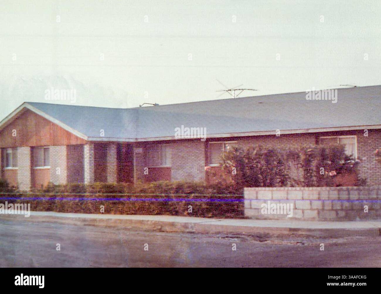 Aramco camp housing, Abqaiq, Saudi Arabia, 1970s-1980s Stock Photo - Alamy