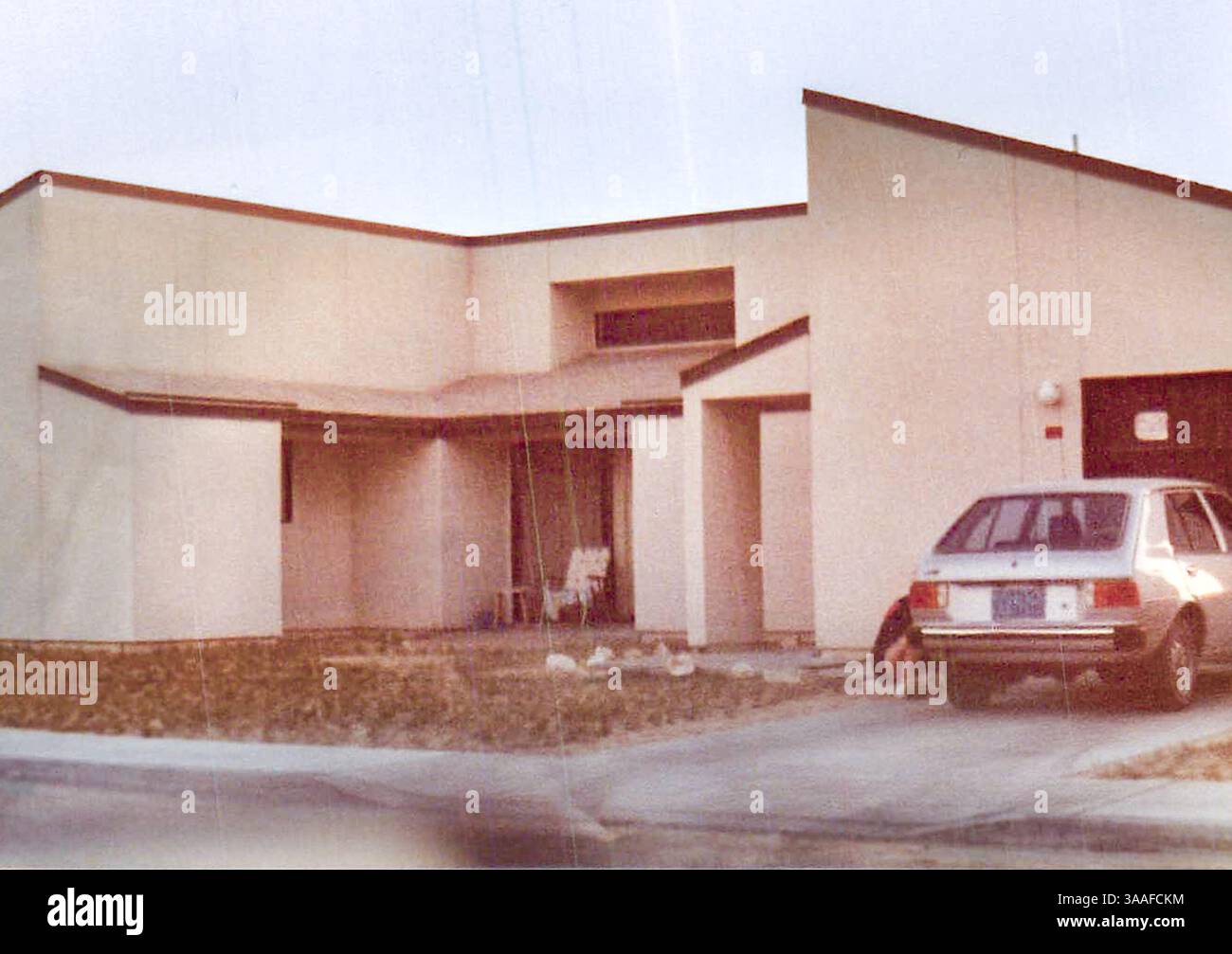 Aramco camp housing, Abqaiq, Saudi Arabia, 1970s-1980s Stock Photo - Alamy