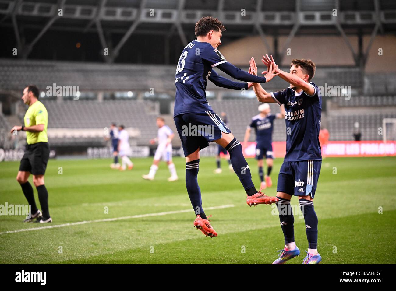 13 Mathieu CAFARO (pfc) during Ligue 2 BKT match between Paris FC and ...