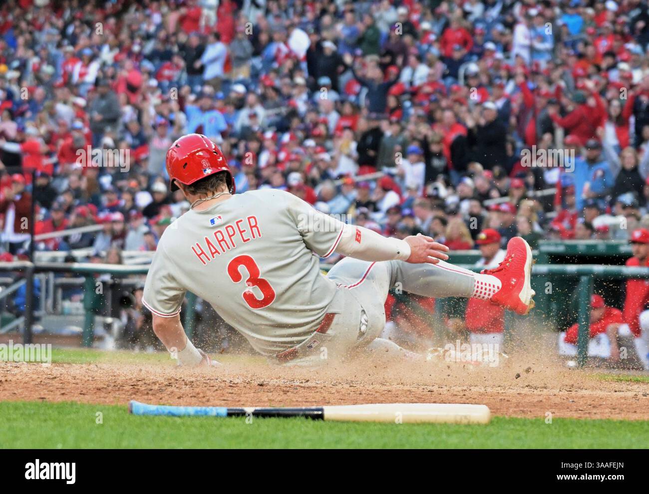 WASHINGTON, DC - MARCH 27: Philadelphia Phillies first baseman Bryce ...