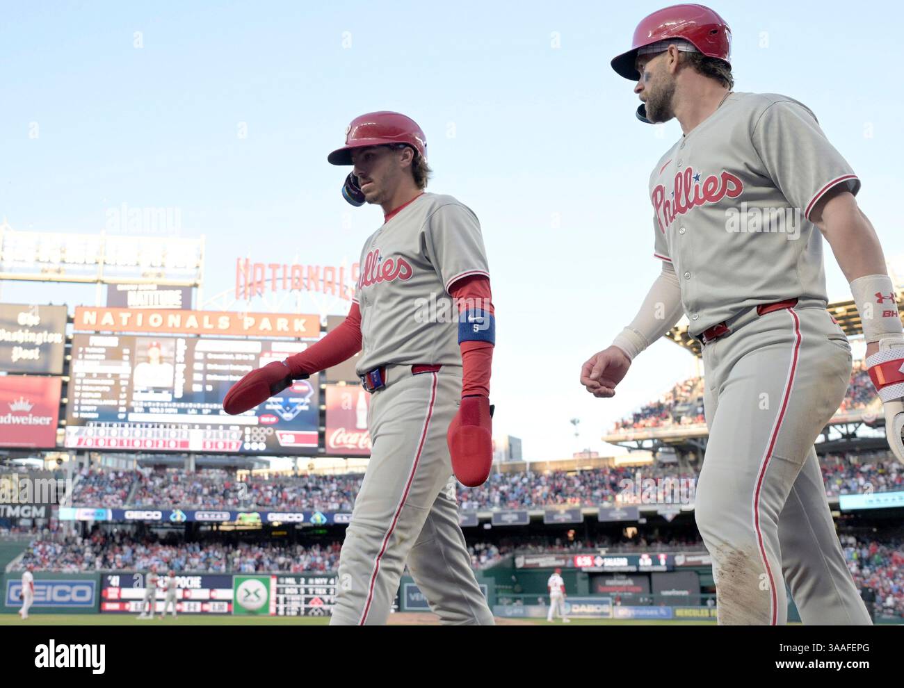 WASHINGTON, DC - MARCH 27: Philadelphia Phillies first baseman Bryce ...