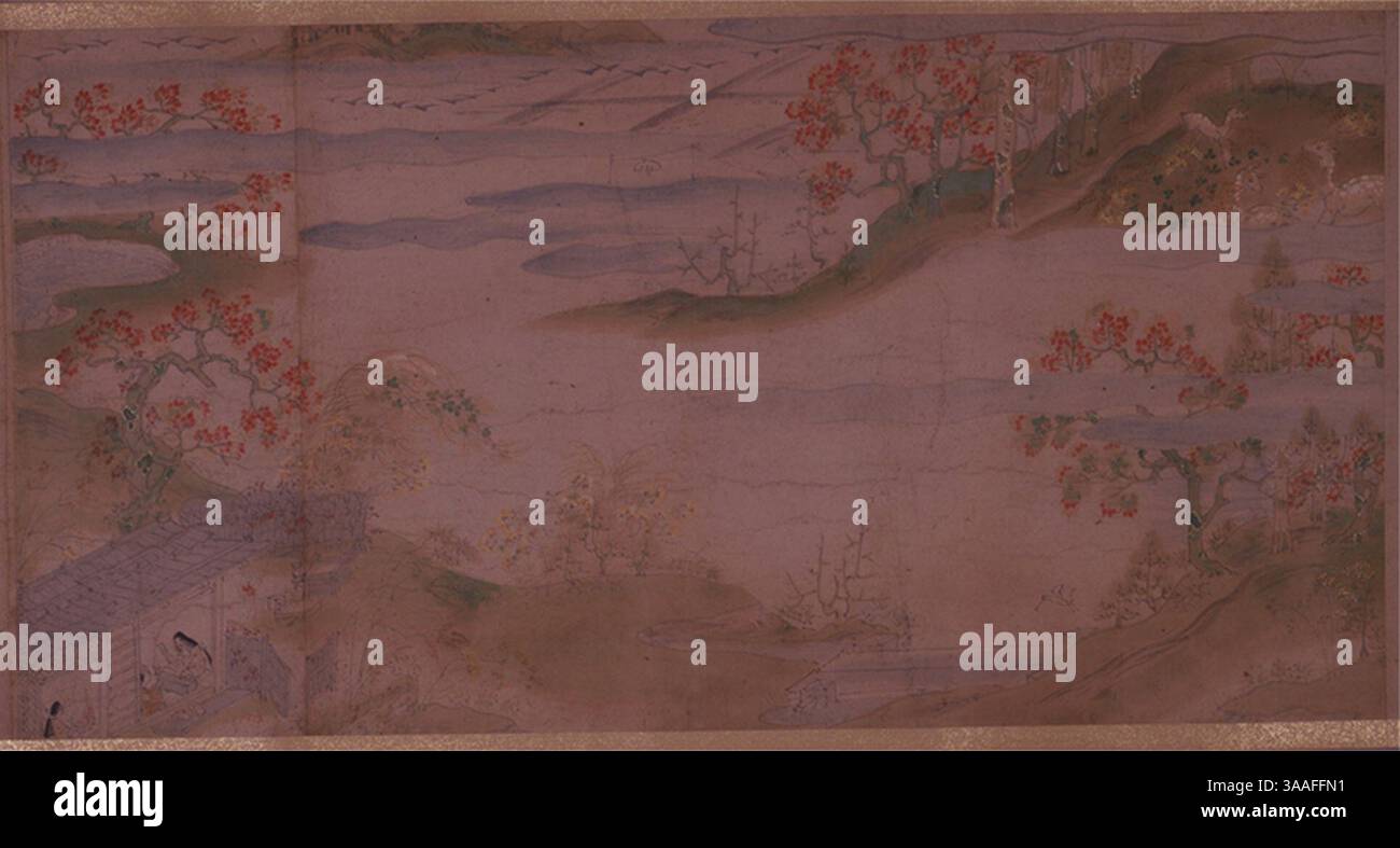 Ise shin meiho-e uta-awase - Okamoto-no-sato Stock Photo - Alamy