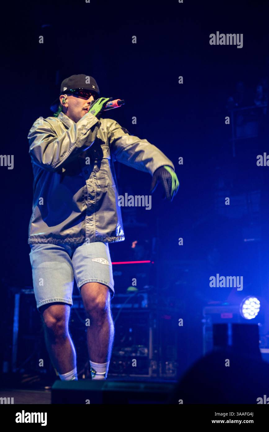 London, United Kingdom. 31st March 2025. Latin award winning rapper ...