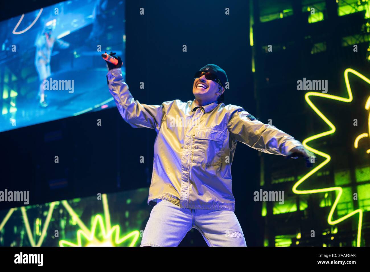 London, United Kingdom. 31st March 2025. Latin award winning rapper ...