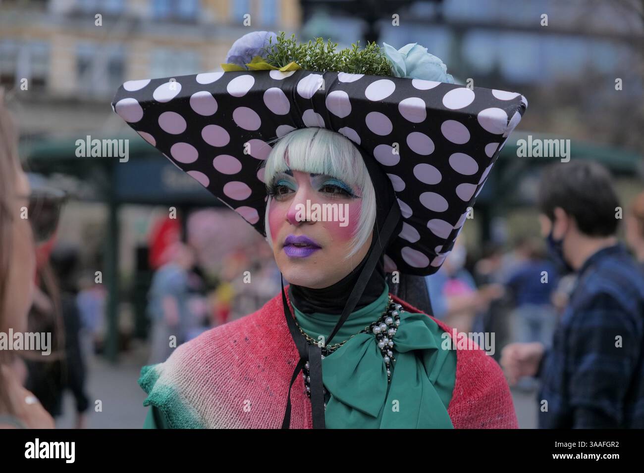March 31, 2025, New York, New York, USA: Hundreds marched in a Trans ...