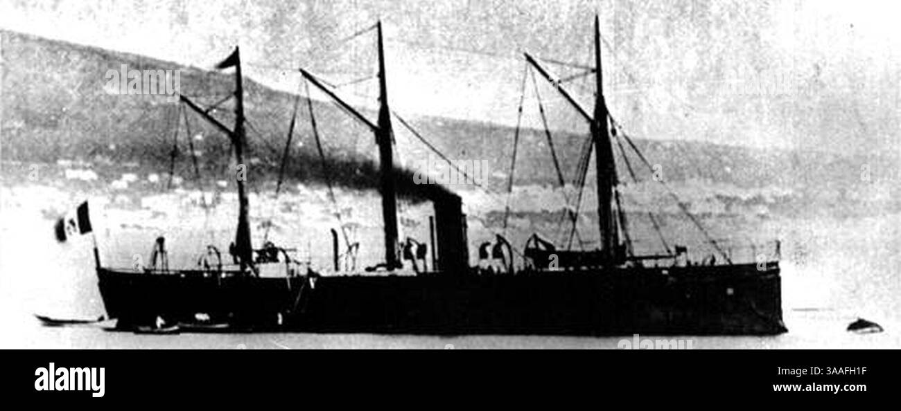 Italian ironclad Formidabile in 1870 Stock Photo - Alamy