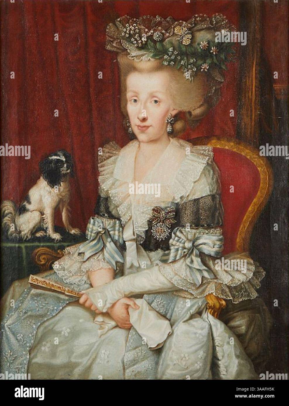 Italian School - Portrait of Infanta Maria Luisa of Spain Stock Photo ...