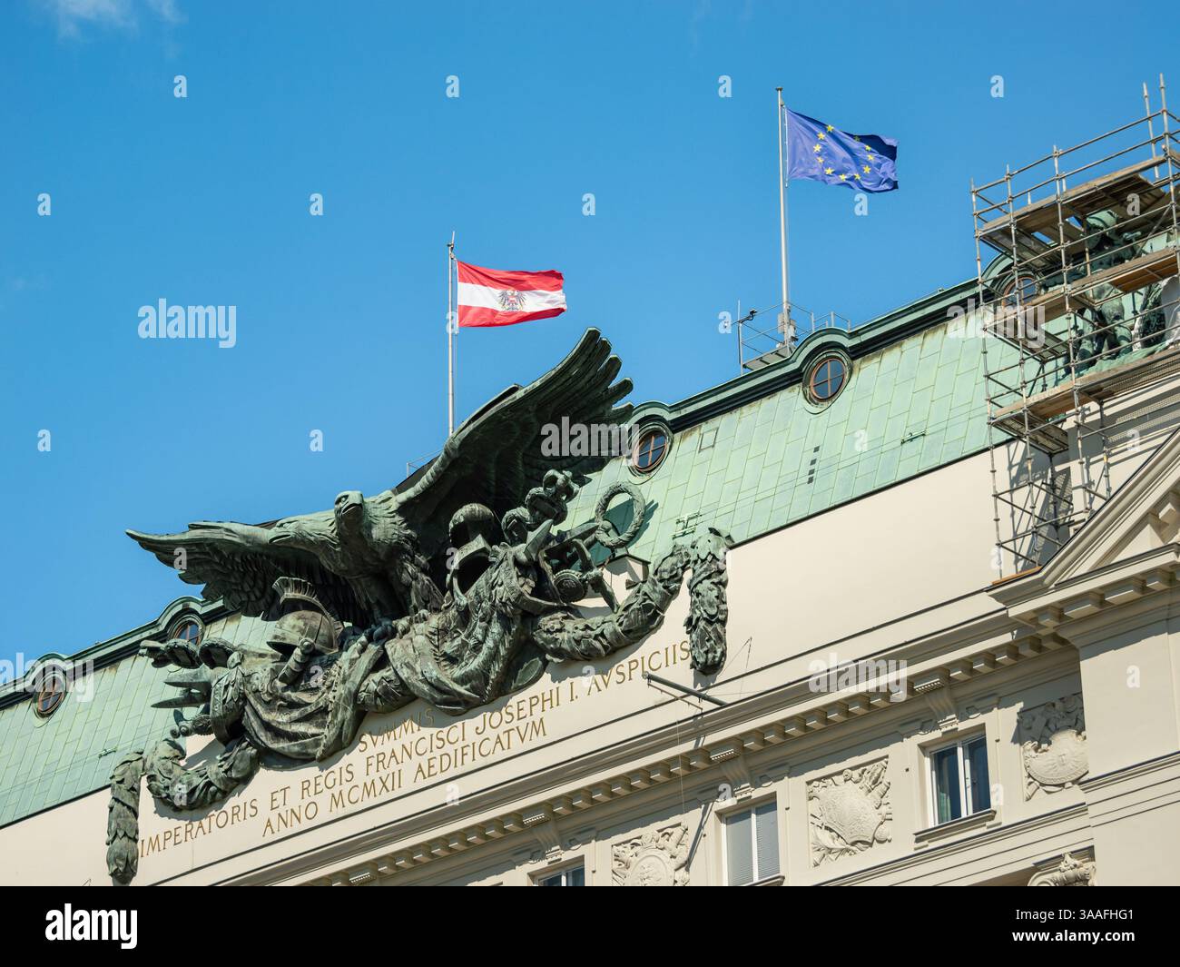 Kriegsministerium (ministry of war) building exterior at the Stubenring ...