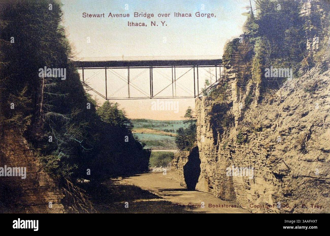Ithaca - Stewart Avenue Bridge over Ithaca Gorge Stock Photo - Alamy