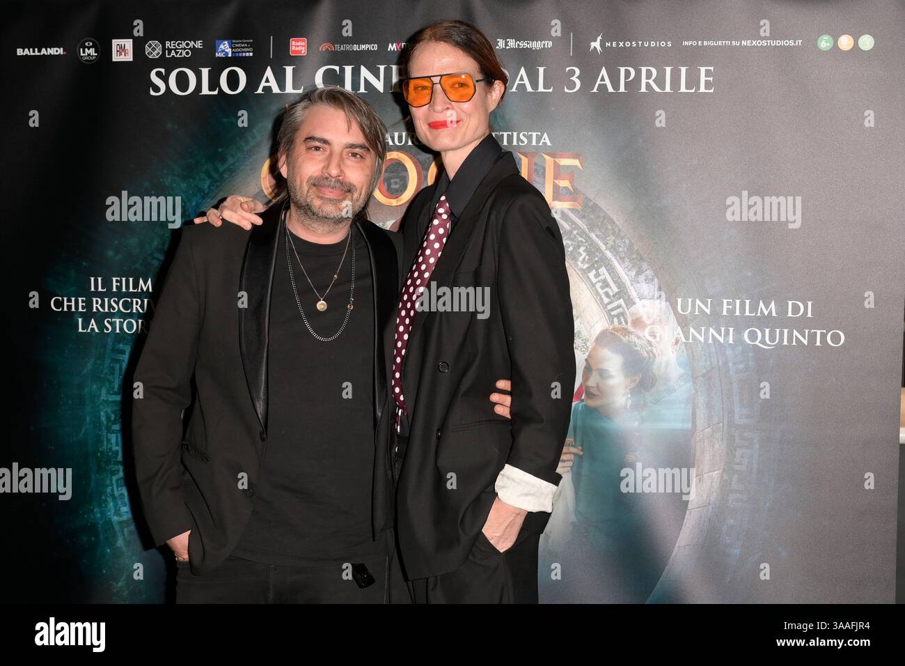 Rome, Italy. 31st Mar, 2025. Gianmarco Amicarelli (l) and Jane ...