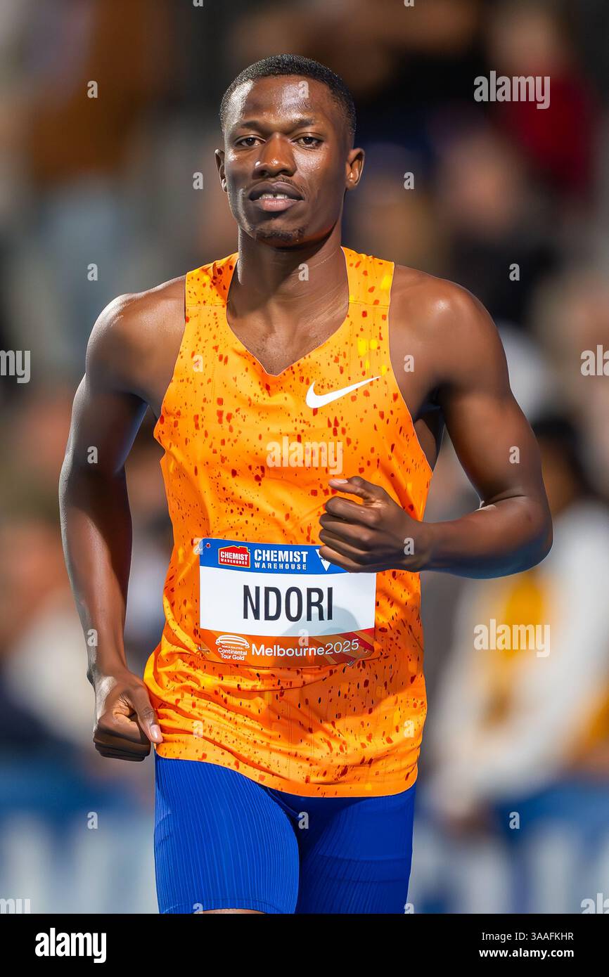 Melbourne, Australia. 29th Mar, 2025. Bayapo Ndori of Botswana seen ...