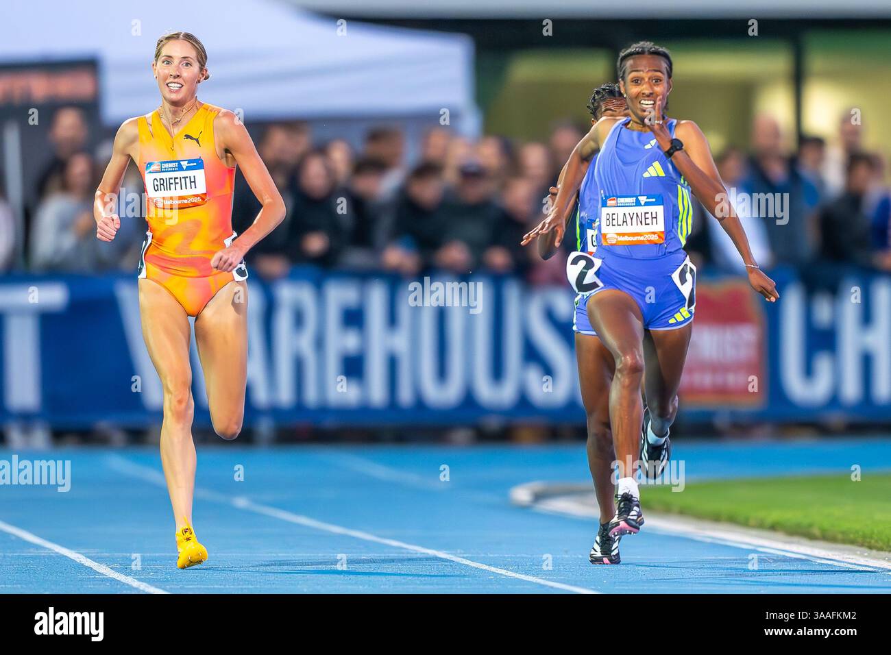 Fentaye Belayneh (Right) of Ethiopia and Georgia Griffith (Left) of ...
