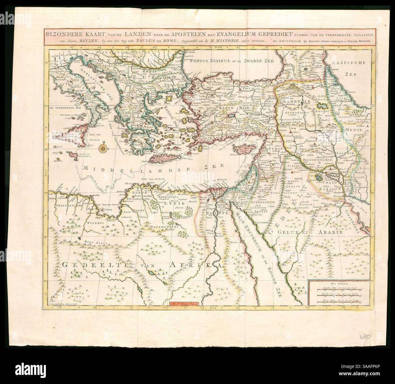 J. van Luchtenburg Delin, Byzondere Kaart van de Landen daar de ...