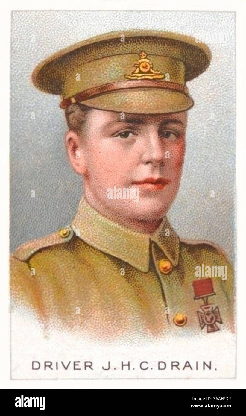 J.H.C.Drain VC, Royal Field Artillery Stock Photo - Alamy