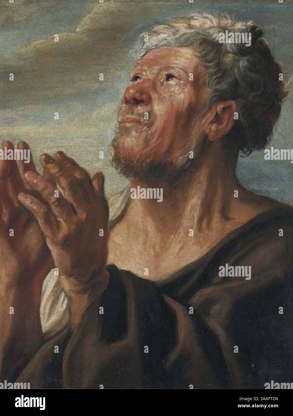 Jacob Jordaens - Bust of an Apostle Stock Photo - Alamy