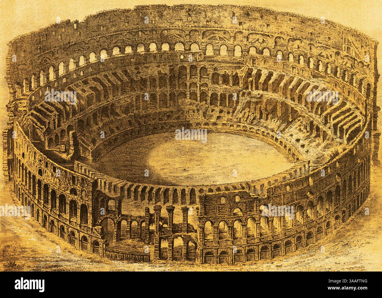 Colosseum 80 ad illustration hi-res stock photography and images - Alamy