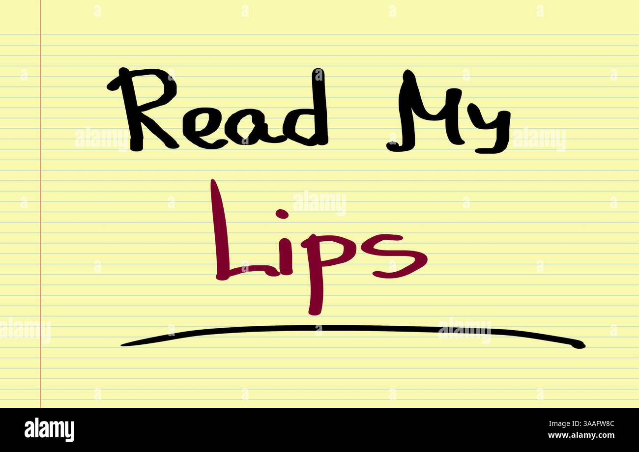 Read my lips hi-res stock photography and images - Alamy