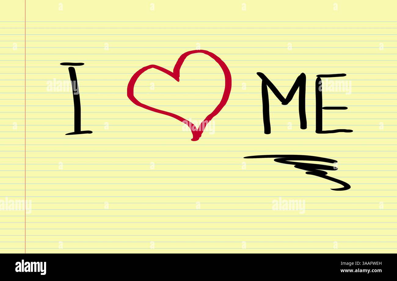 I Love Me Concept Stock Photo - Alamy