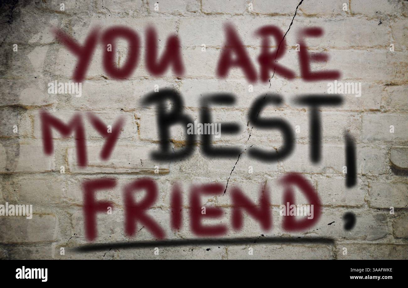 You Are My Best Friend Concept Stock Photo - Alamy