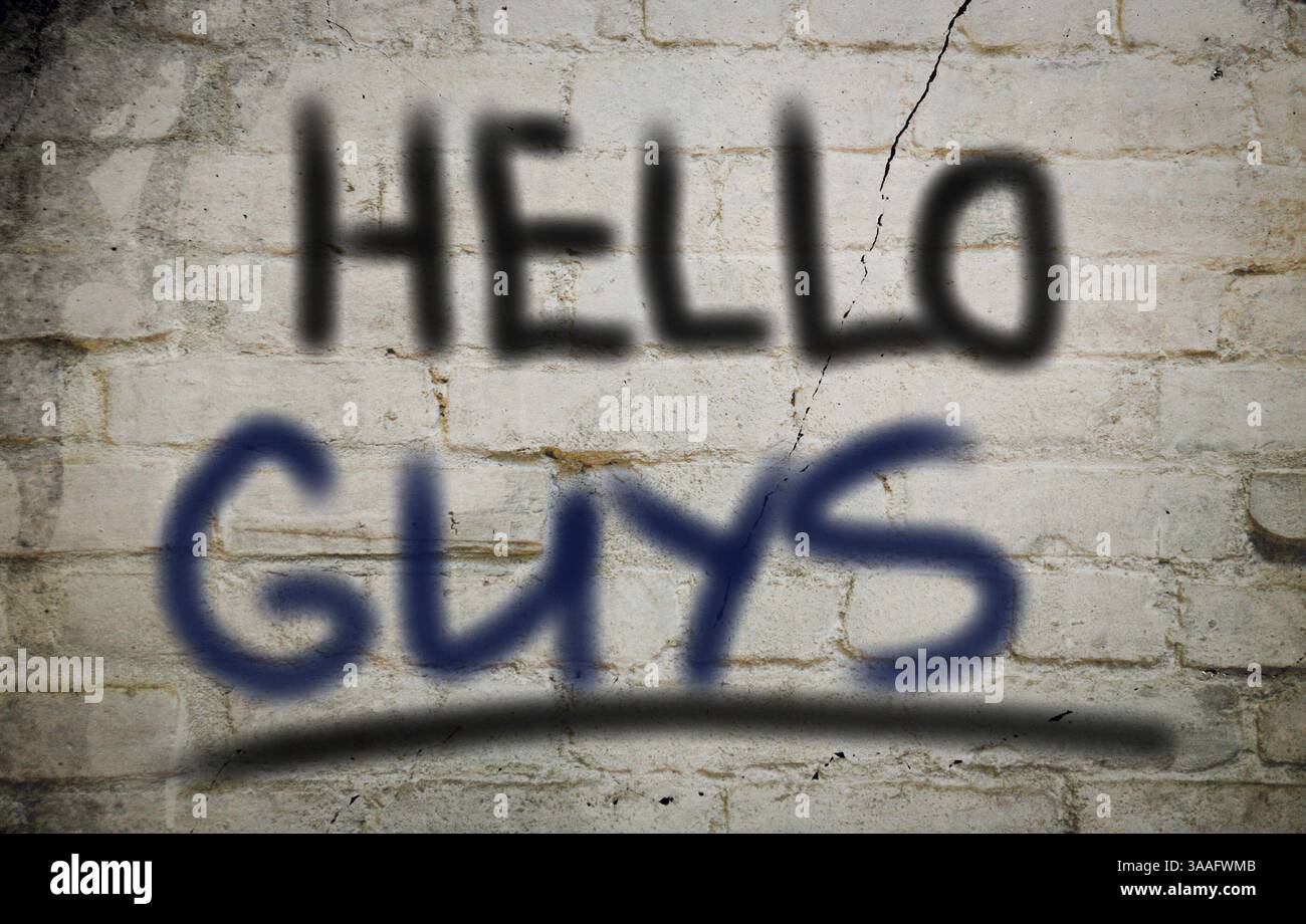 Hello Guys Concept Stock Photo - Alamy