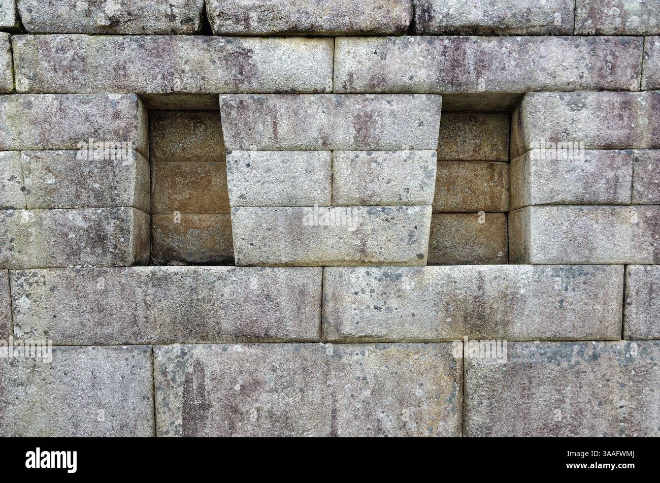 Wall in Machu Picchu Stock Photo - Alamy