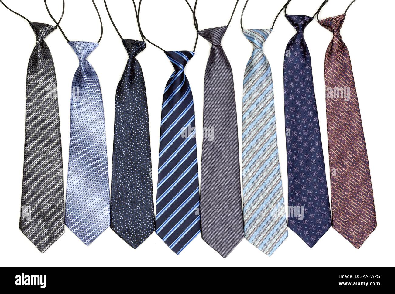 Eight tie an elastic band isolated on white background Stock Photo - Alamy