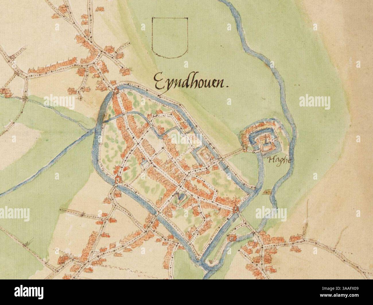 Jacob van Deventer - Map of Eindhoven - Kaart van Eindhoven, around ...