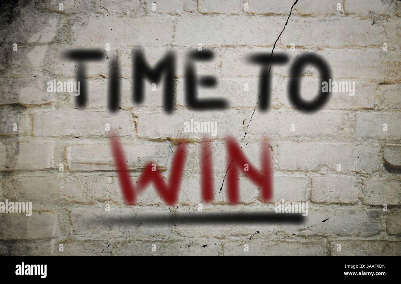Time To Win Concept Stock Photo - Alamy