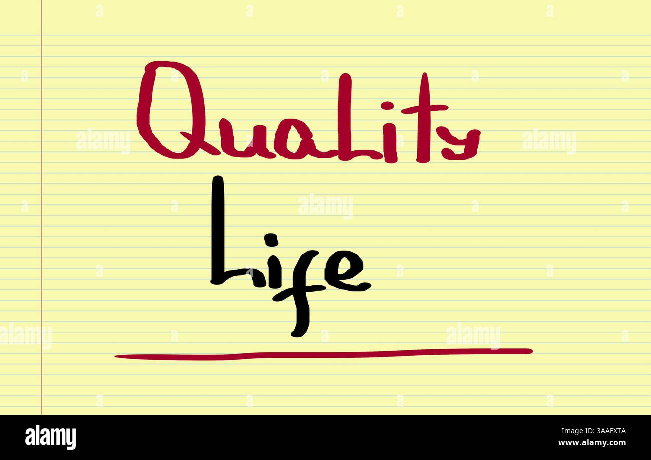 Quality Life Concept Stock Photo - Alamy