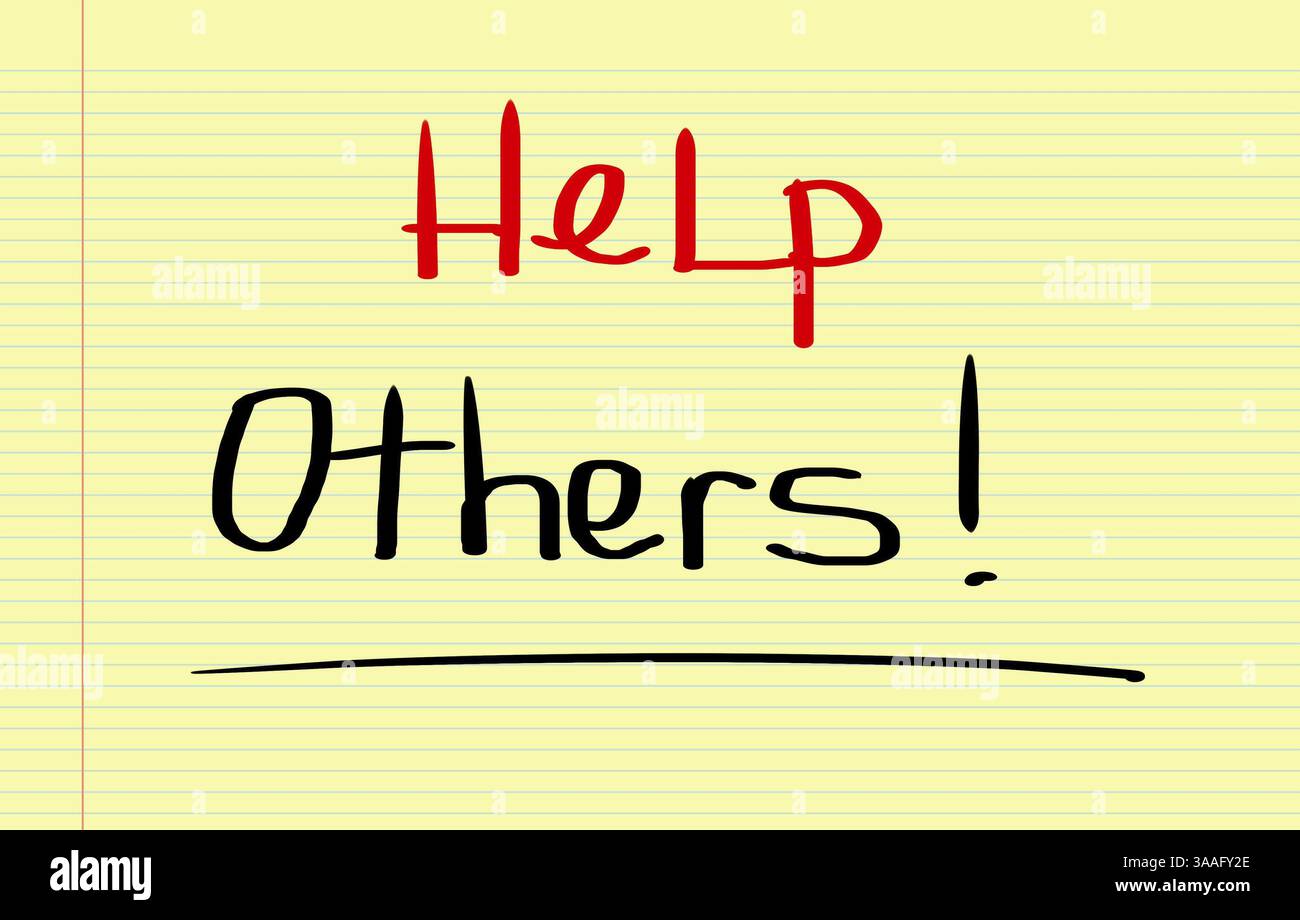 Help Others Concept Stock Photo - Alamy