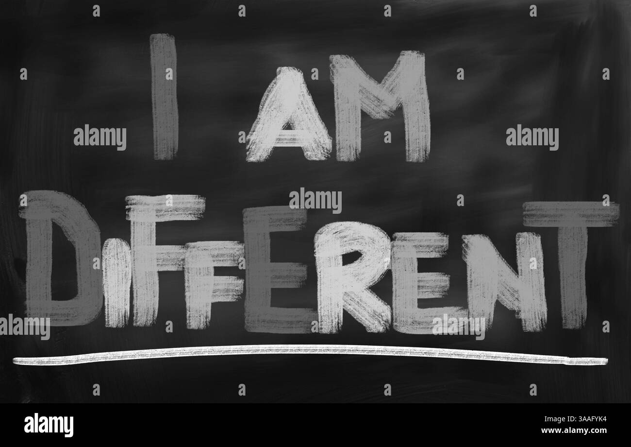I Am Different Concept Stock Photo - Alamy