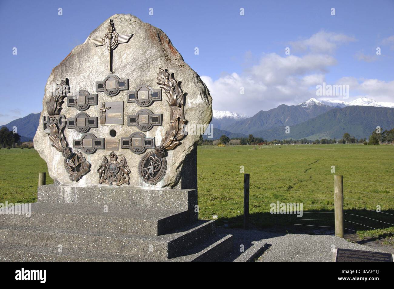 Memorial at Kowhitarangi in Westland, where seven police and citizens ...