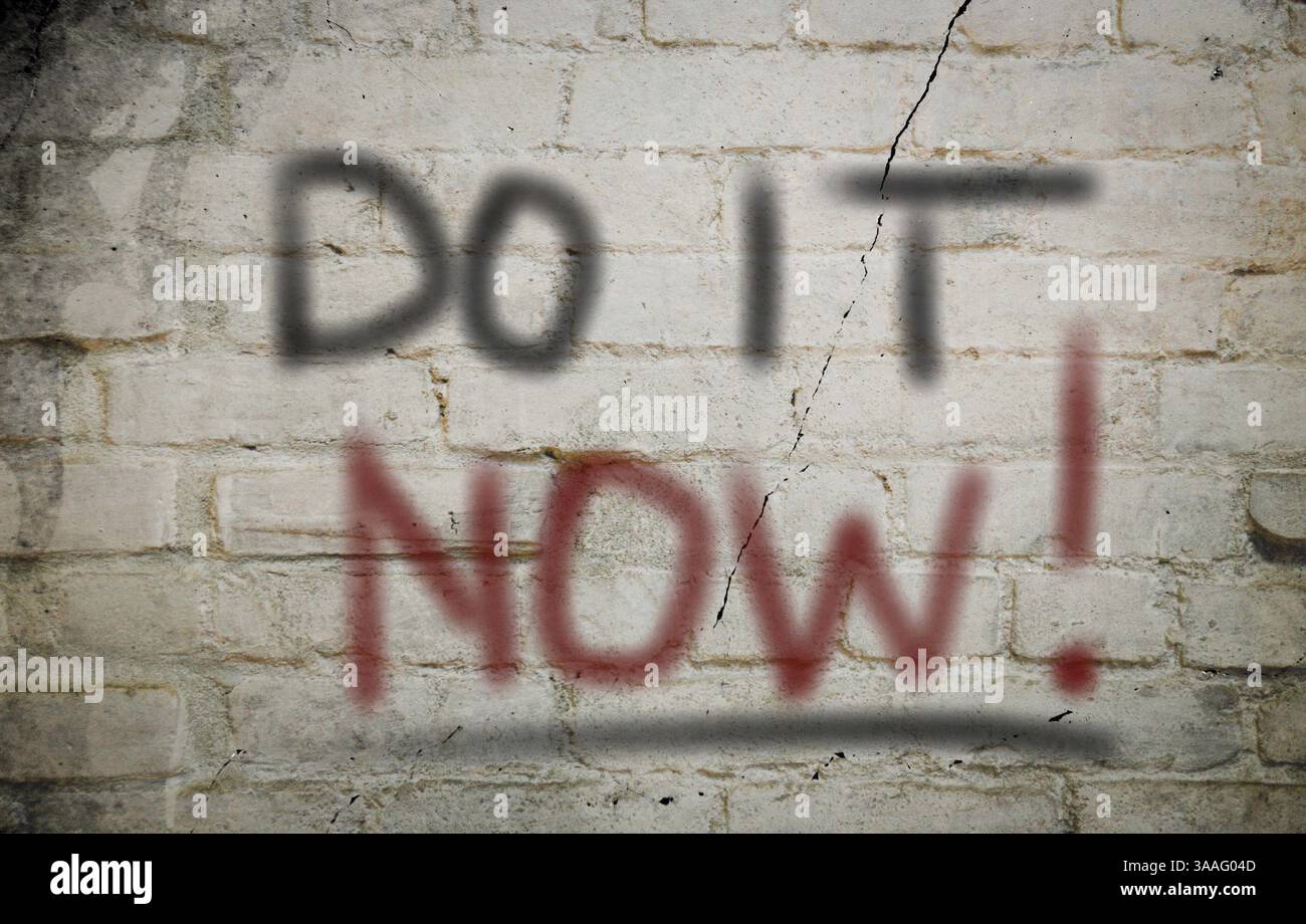 Do It Now Concept Stock Photo - Alamy